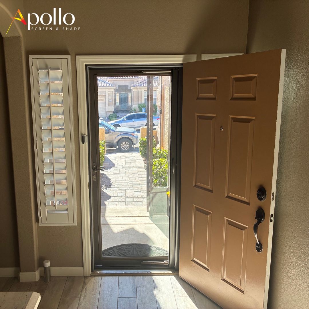 Apollo Bronze Single Retractable Screen in Summerlin Far Hills, NV