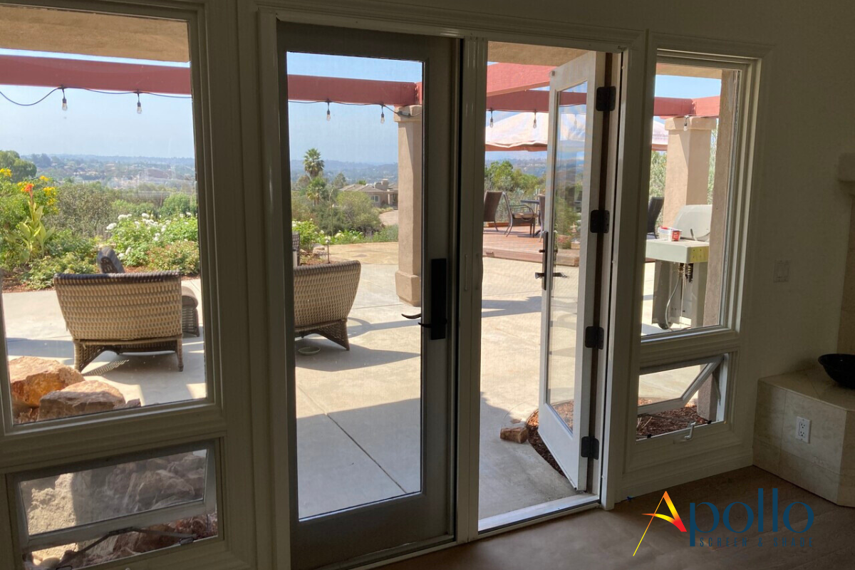 Case Study: Disappearing French Door Screens Keep Bugs Out in Encinitas