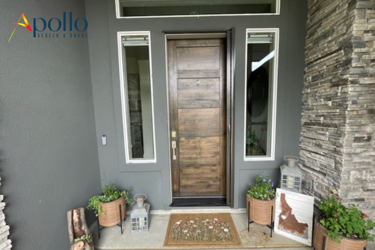 Case Study: Custom Retractable Front Door Screen Installed in Boise, ID