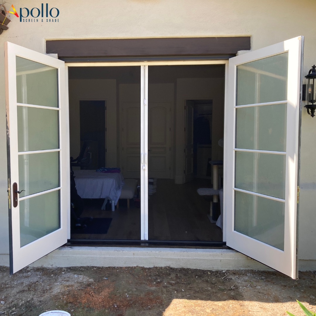 Case Study: Transforming Interior French Doors with Retractable Screens ...