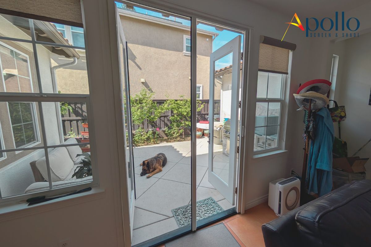 Case Study: Retractable Screen for Outswing French Doors in San Diego