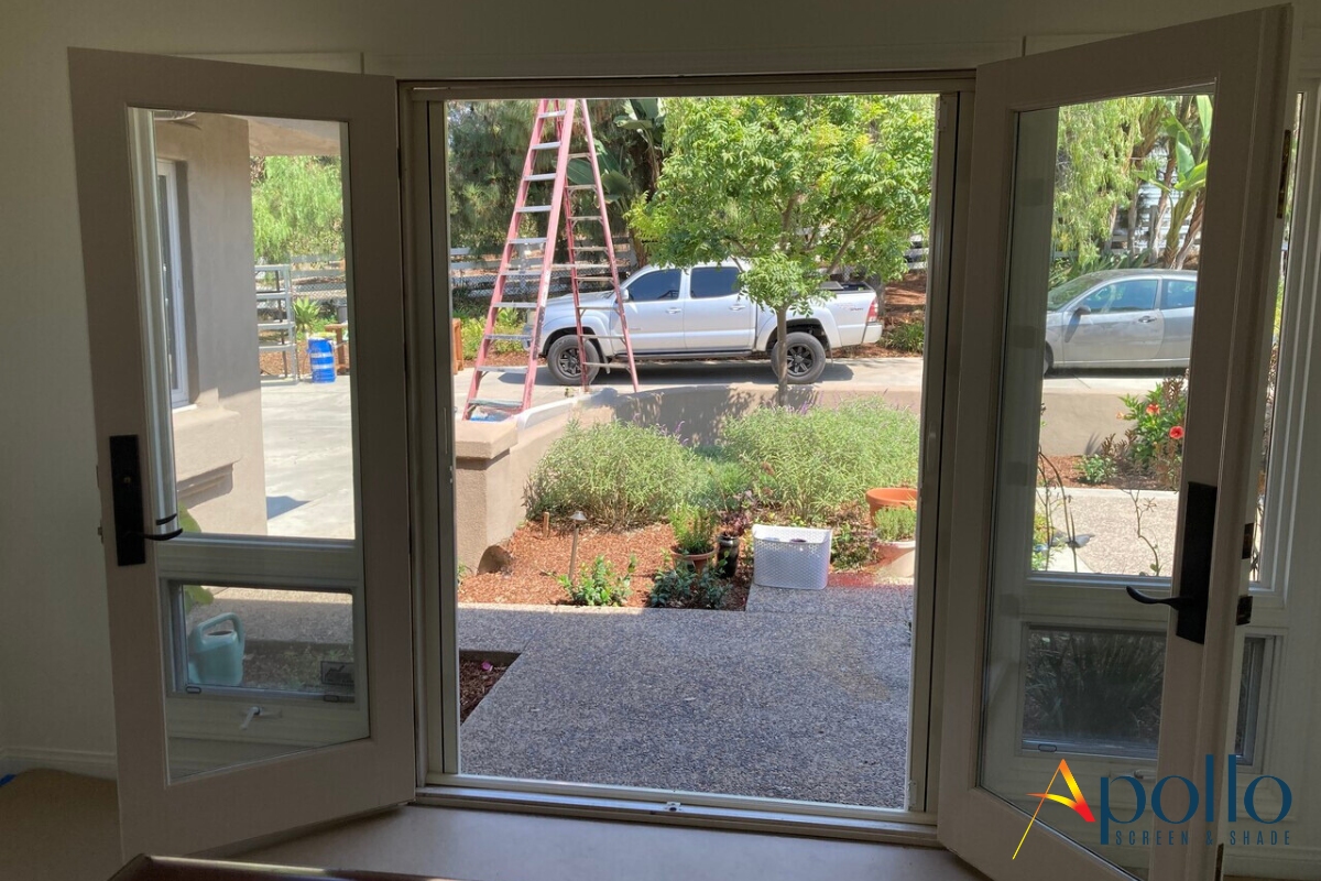Case Study: Seamless Patio French Door Screens for an Encinitas Home