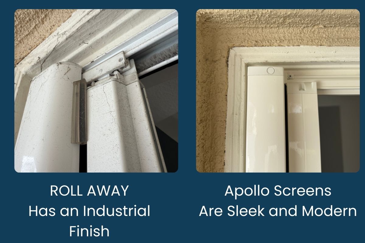 Rollaway Screen Door vs Apollo Roll Up Screen Door