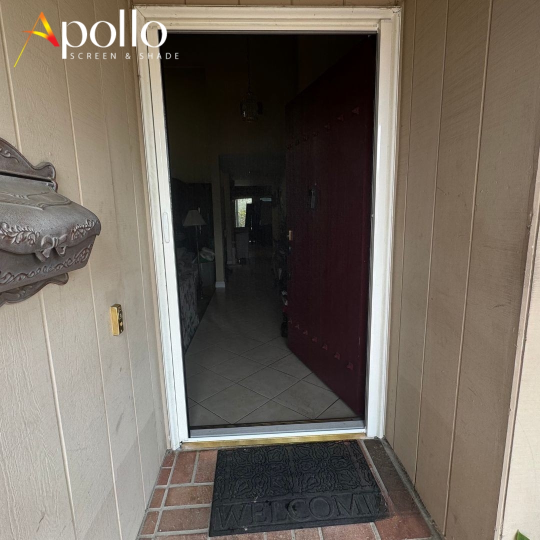 Case Study: Single Retractable Screen Door Installed in Cypress, CA