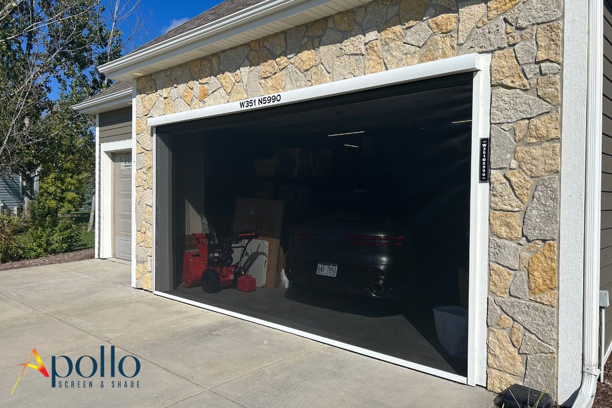 Retractable Garage Door Screen